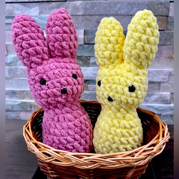 Handmade | Toys | Hand Crafted Easter Peeps Bunny Plushies Made To ...